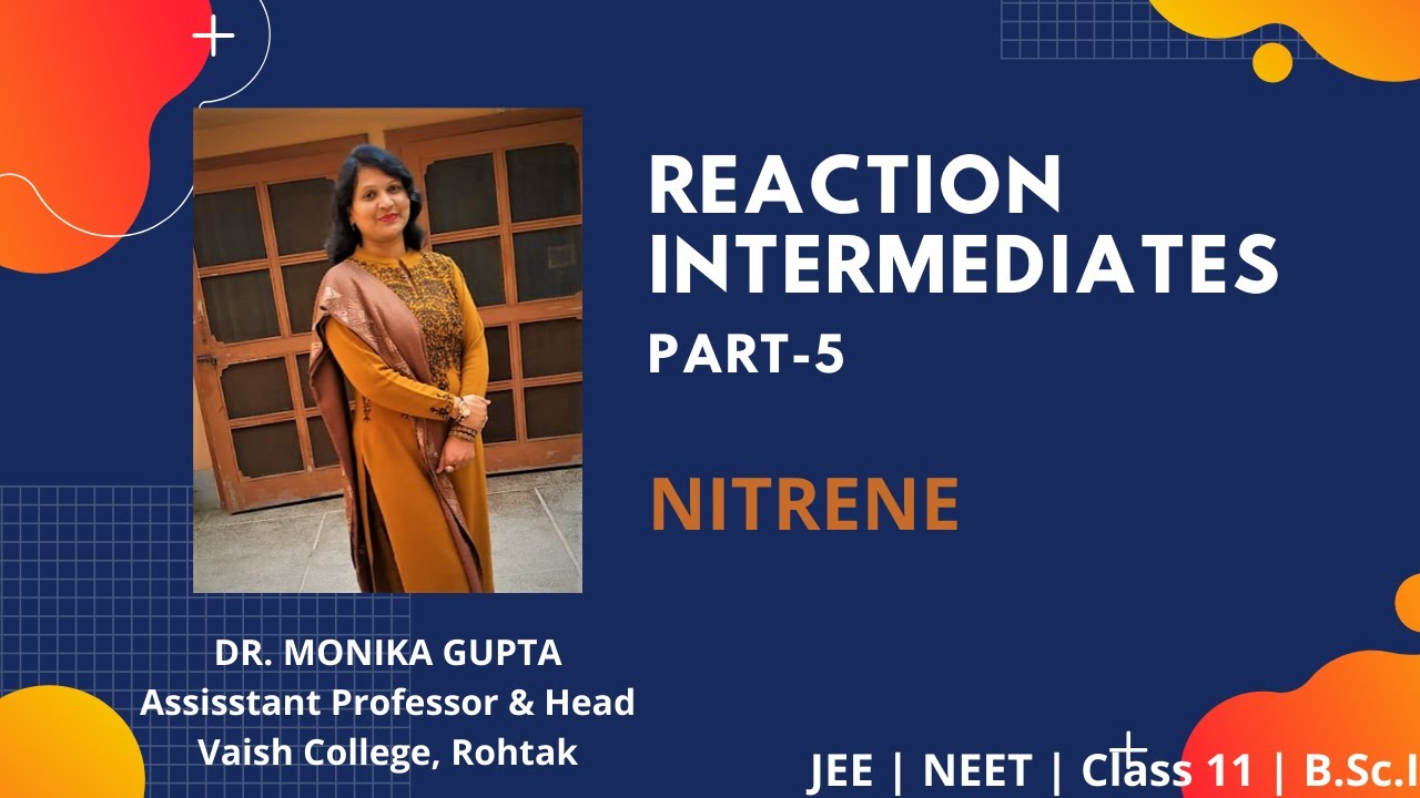 Reaction Intermediate Part -5 Nitrene by Dr. Monika Gupta - YouTube