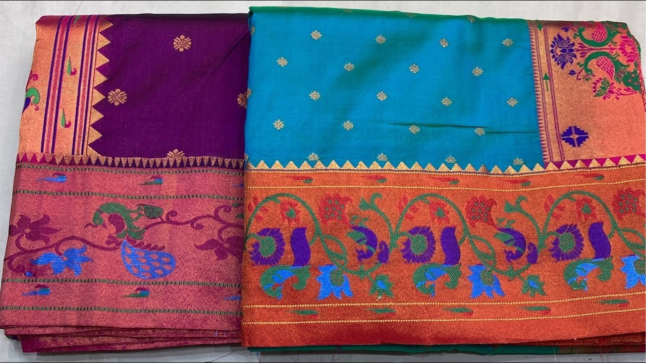 Heavy silk Turning Brocade paithani बिग sale varad paithani live 21/01 ...
