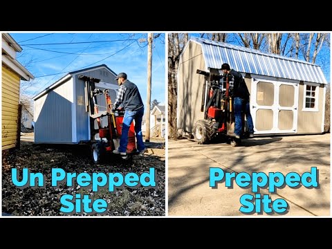 The Realities of Shed Delivery:Unprepared vs. Well-PreparedSites - YouTube