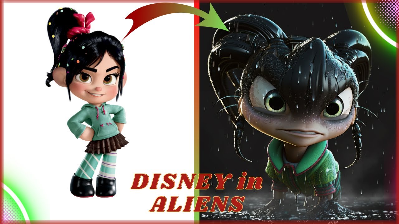 DISNEY CHARACTERS AND DREAMWORKS ALIENS 💥 All Characters💥 - YouTube