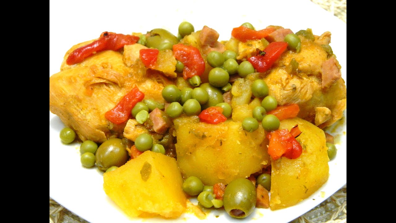 Fricase de Pollo or Chicken Fricassee Boricua Style - YouTube