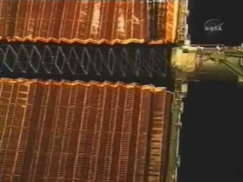 ISS P6 Truss Port Solar Array Retraction (1/3) - YouTube