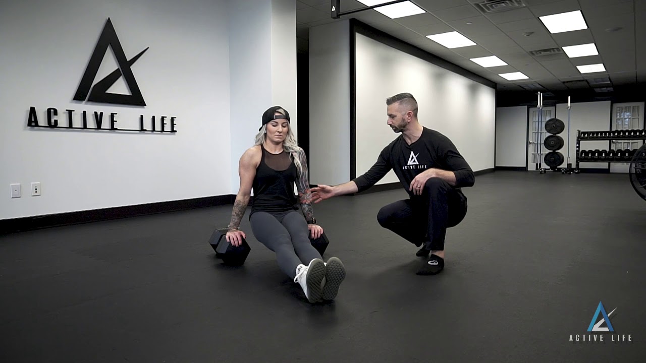 L Sit Leg Raises - YouTube