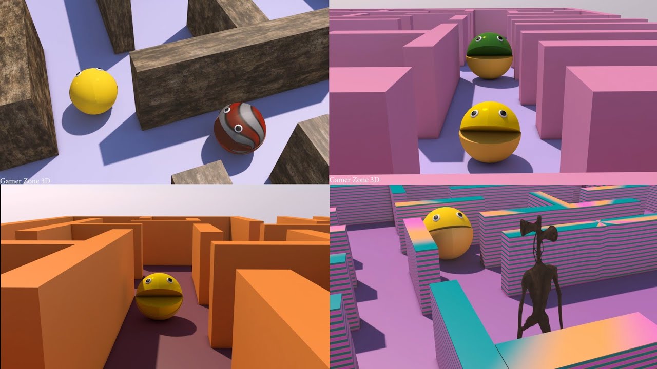 Pacman Best Videos 2 | Gamer Zone 3D - YouTube