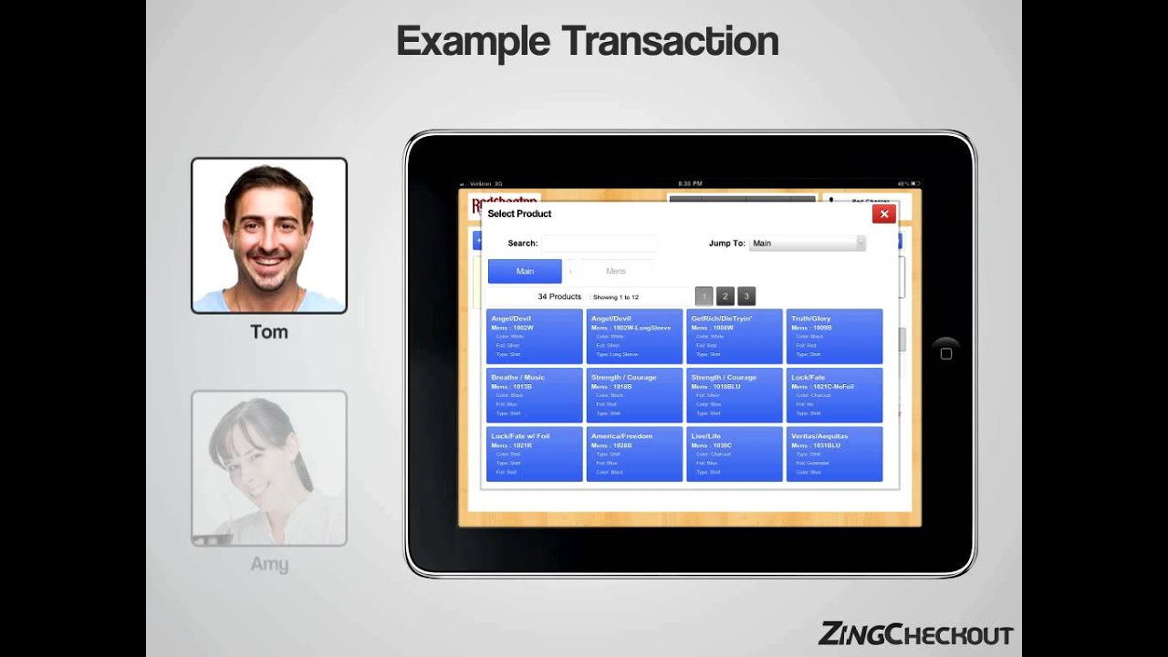 ZingCheckout Web Based Point of Sale with Social Media - YouTube