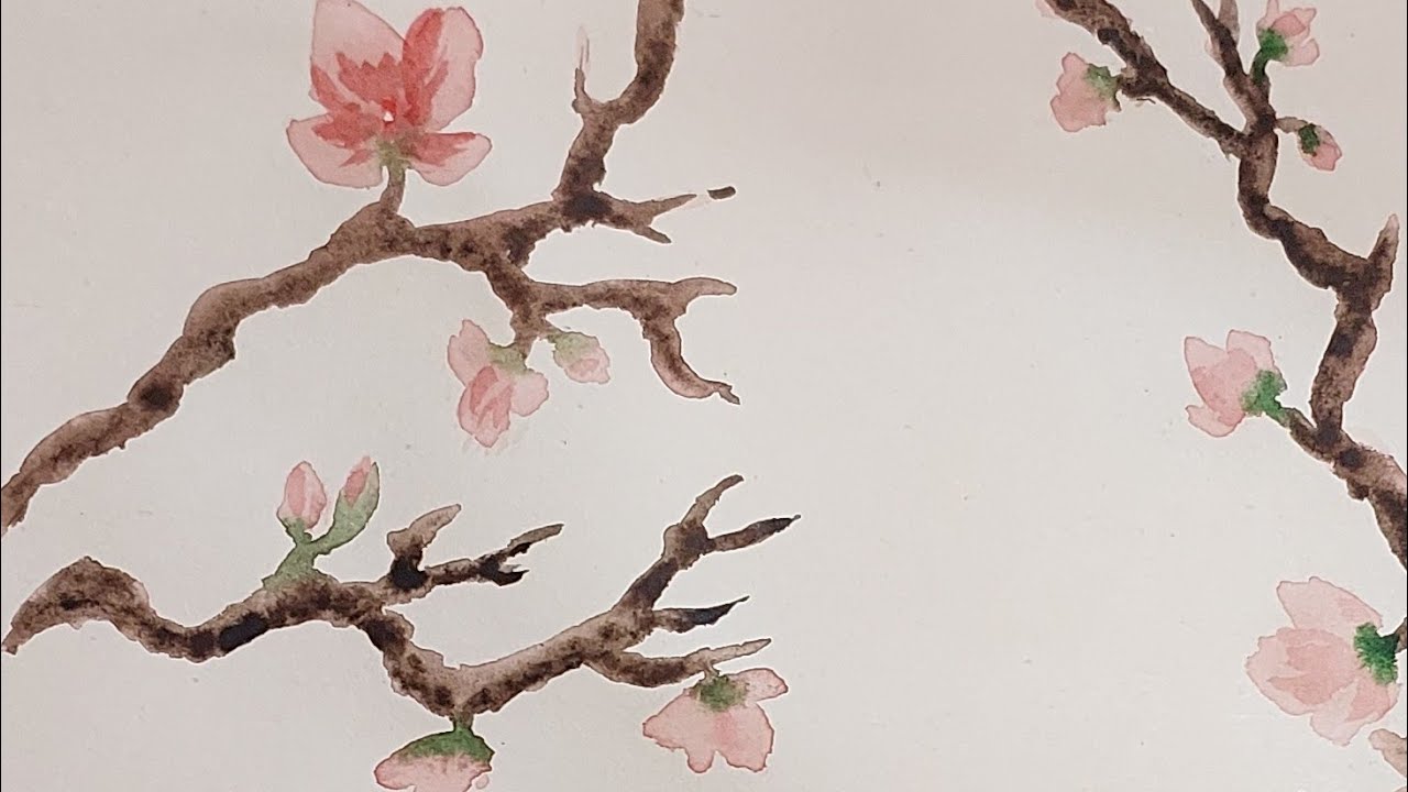 how to paint simple blooms - YouTube
