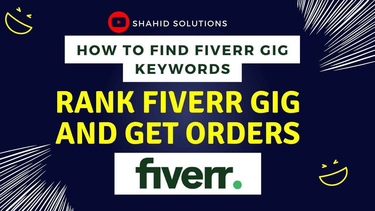 How to find keywords for fiverr gig creation | Fiverr gig ranking ...