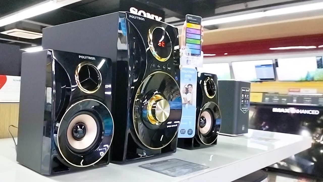 Review Speaker Polytron PMA 9310 BG, Speaker Bluetooth Multimedia - YouTube