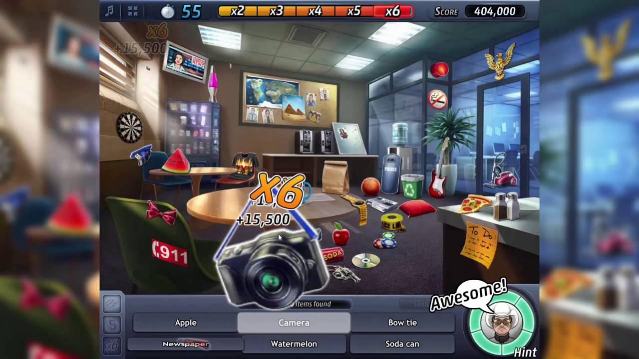 Criminal Case-World Edition-Case #42-Break Room Bonus ALL ITEMS - YouTube