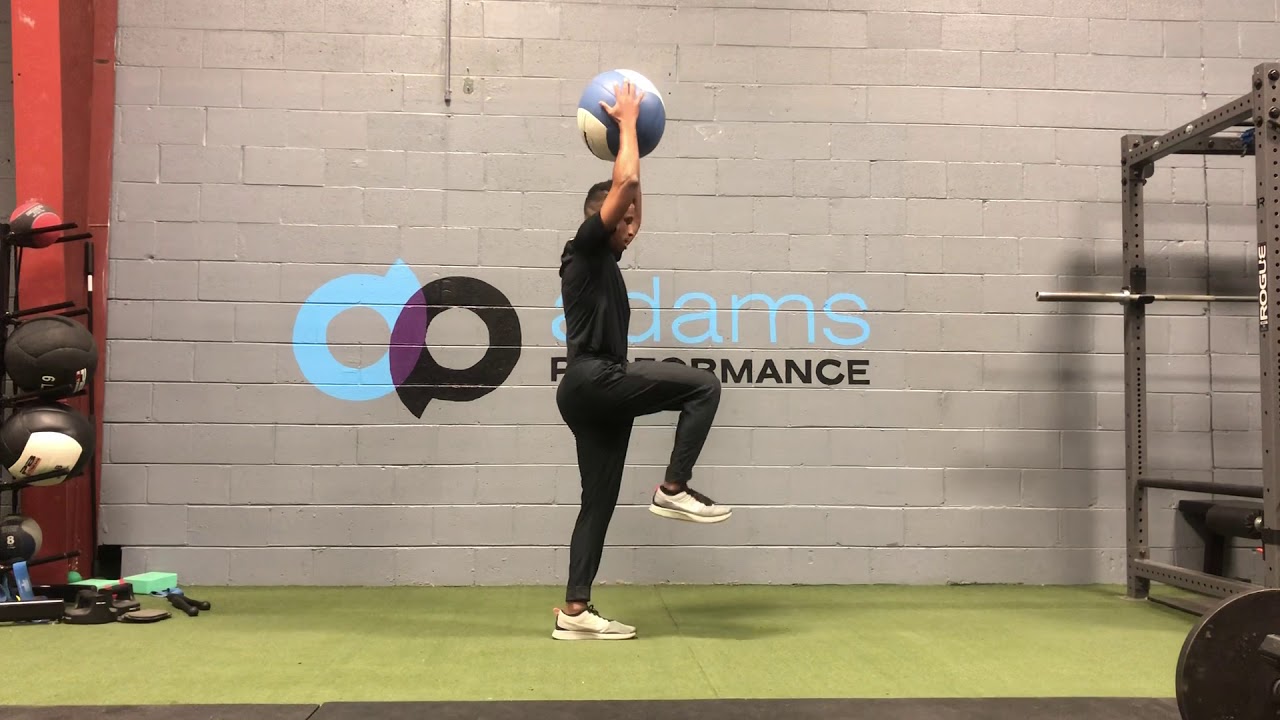 Single Leg Overhead Slam - YouTube