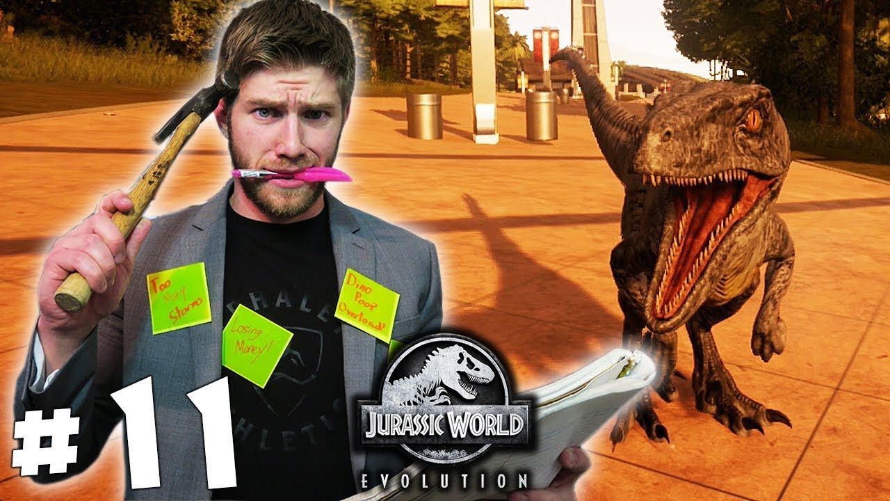 RAPTOR RAMPAGE - Part 11 - Let's Play Jurassic World Evolution - YouTube