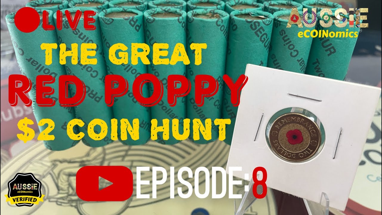 The Great Red Poppy $2 Coin Hunt Ep. 8 WE FOUND THE RED POPPY $2 ...