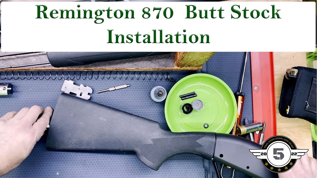 Remington 870 Butt Stock Installation Stock Bolt Removal Step By Step ...