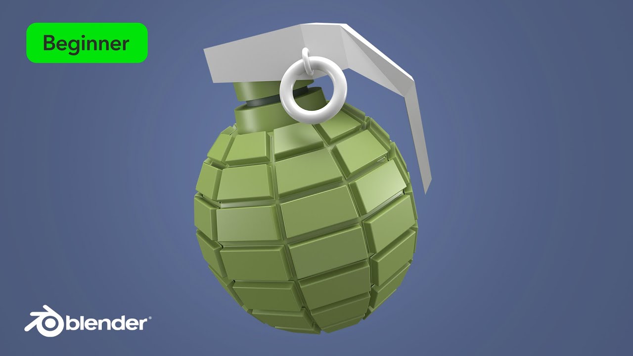 Making 3D Hand Grenade in Blender - Beginner | CGNTM - YouTube