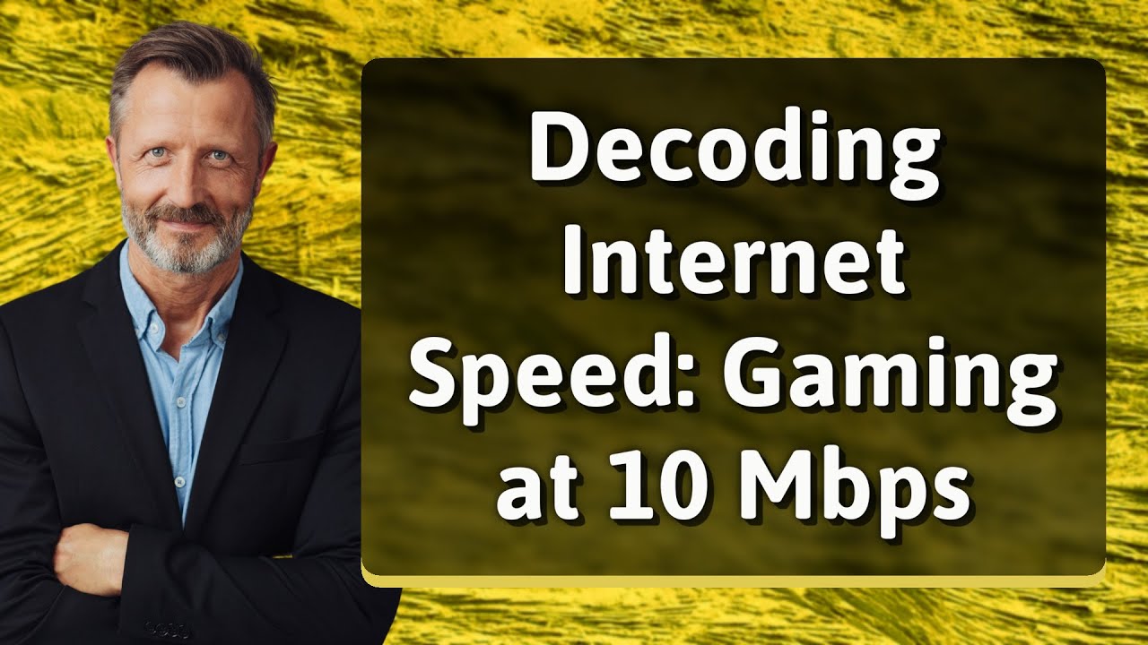 Decoding Internet Speed: Gaming at 10 Mbps - YouTube