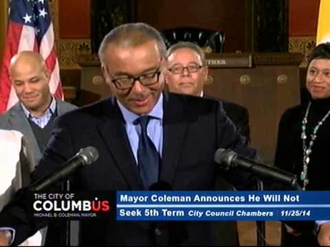 Press Conference - Mayor Coleman Announces He Will Not Seek a Fifth ...