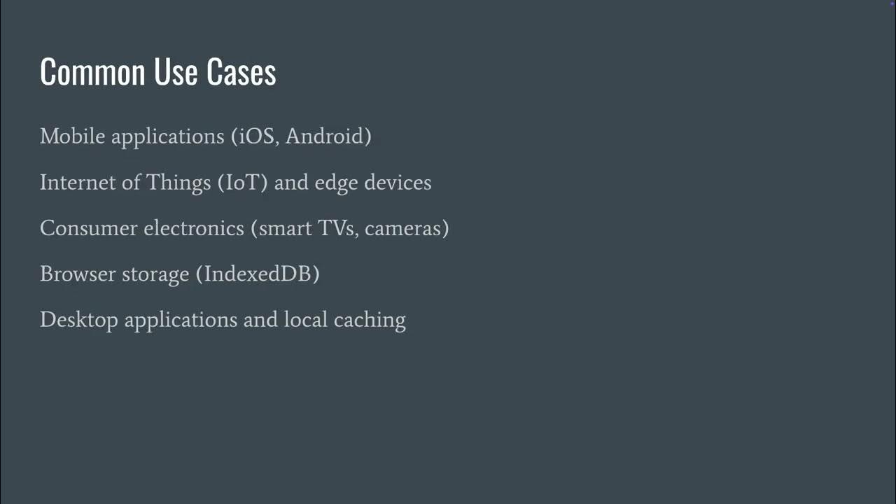 Introduction to Embedded Databases - YouTube