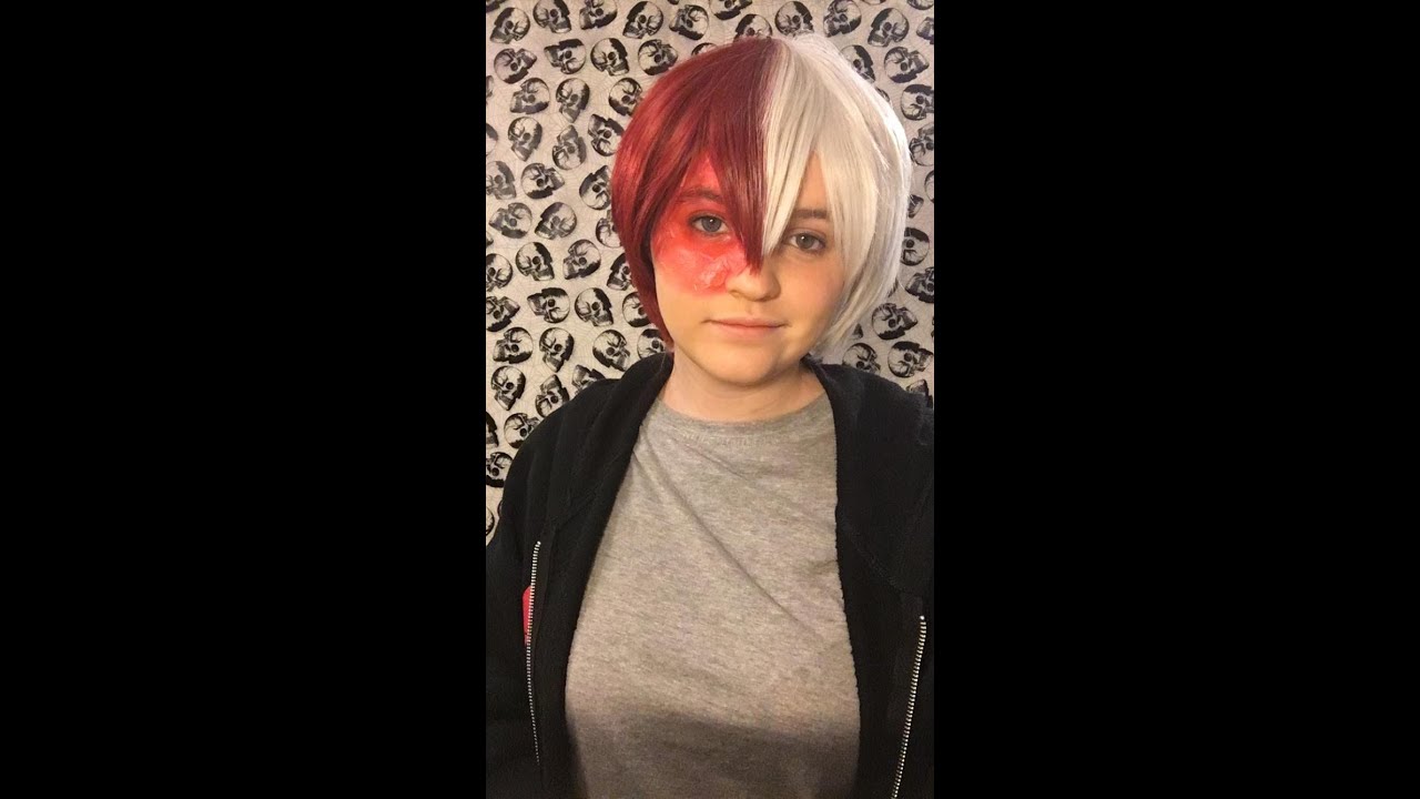 How to style a Todoroki wig - YouTube