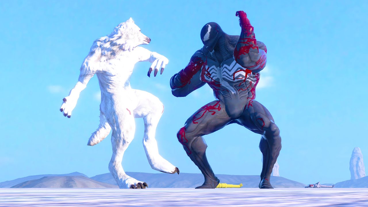 VENOM VS WOLF MAKING FIGHT WITH ACTIVE RAGDOLL PHYSICS - YouTube