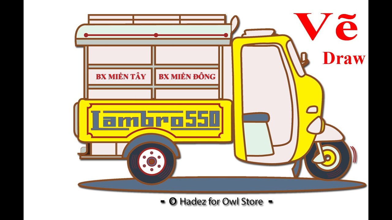 Xe Lam, Vẽ Xe Lam - YouTube