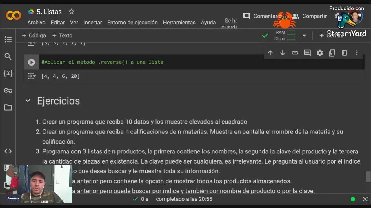 Sesión 7. Curso Python (Listas) - YouTube