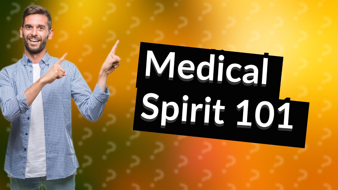 What is the medical spirit for cleaning wounds? - YouTube