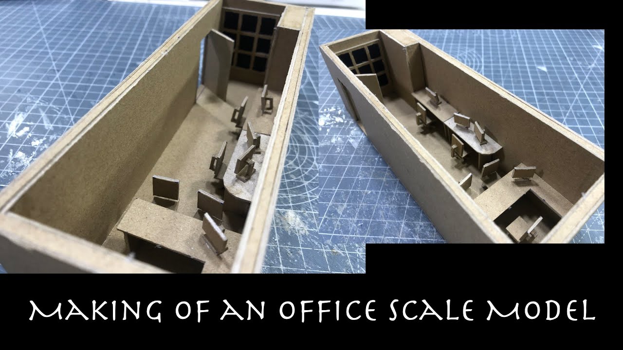 Making - An Office Scale Model - YouTube