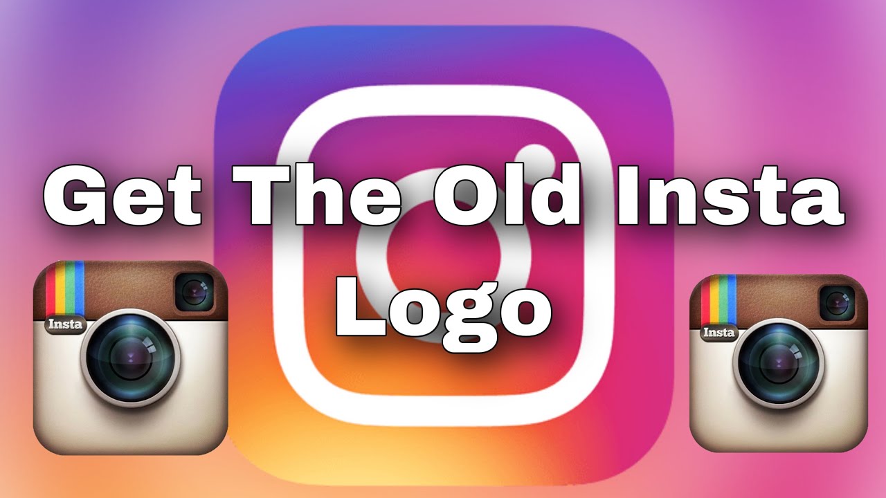 HOW TO GET THE OLD INSTAGRAM LOGO | NO SHOETCUTS - YouTube