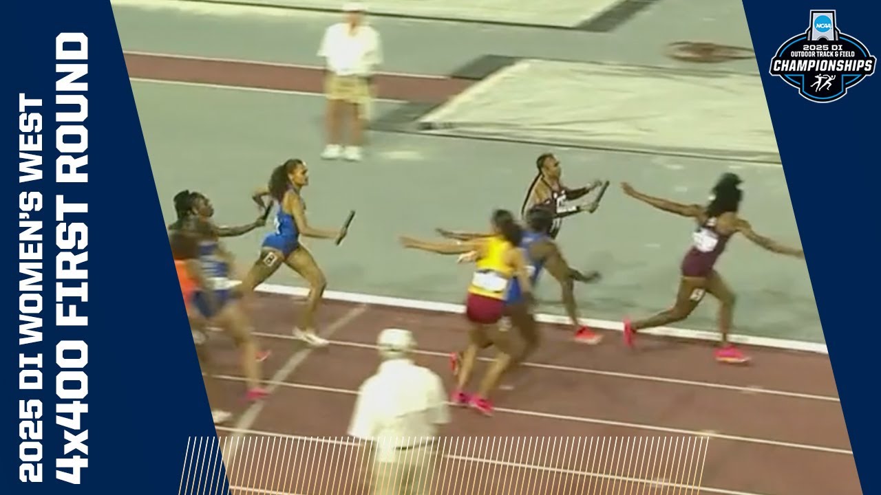All West women's first round 4x400 meter relays from 2025 NCAA outdoor ...