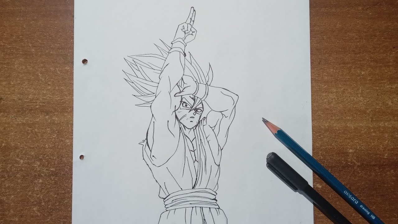 How to draw Beast Gohan from dragon ball | Step by step tutorial ...