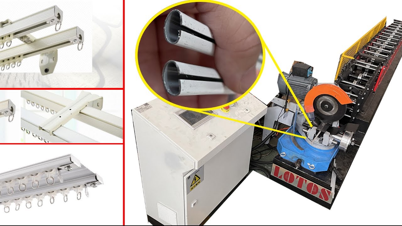 Curtain rail roll forming machine Curtain Track machine | Rail track ...