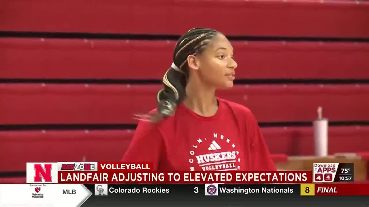 Taylor Landfair adjusting to life with Nebraska volleyball - YouTube