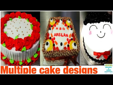 Multiple Cake designs - YouTube