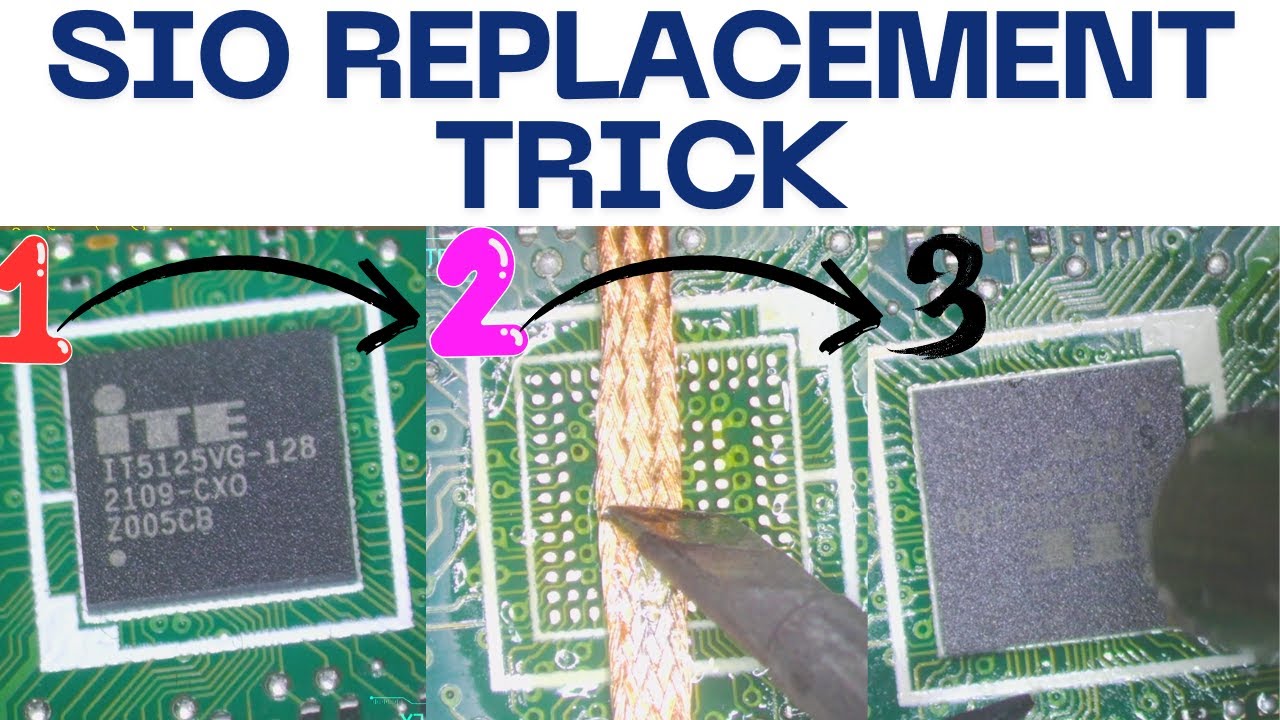 ASUS X421EAY IT5125VG SIO Replacement TRICK #chiplevelrepairingcourse ...