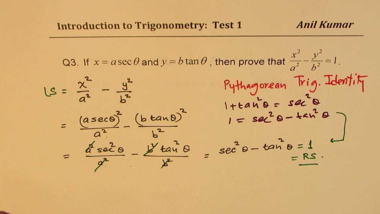 Test Introduction to Trigonometry MPM2D Class 10 CBSE - YouTube