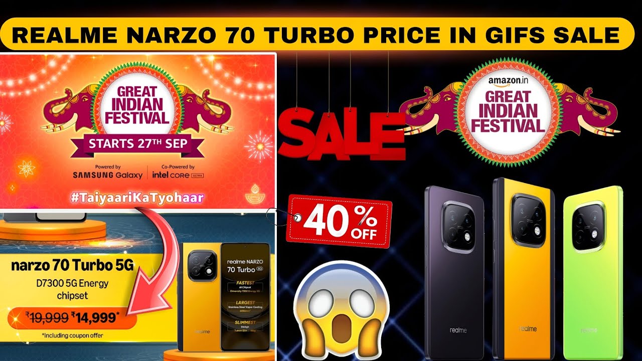 Big Billion Days Sale Offers on Realme Narzo 70 Turbo | Crazy Discount ...