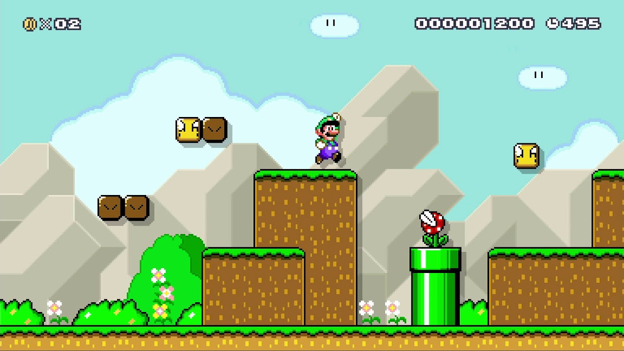 SMB3 W1-1 Remake SMW Style - Super Mario Maker 2 - Course World ...