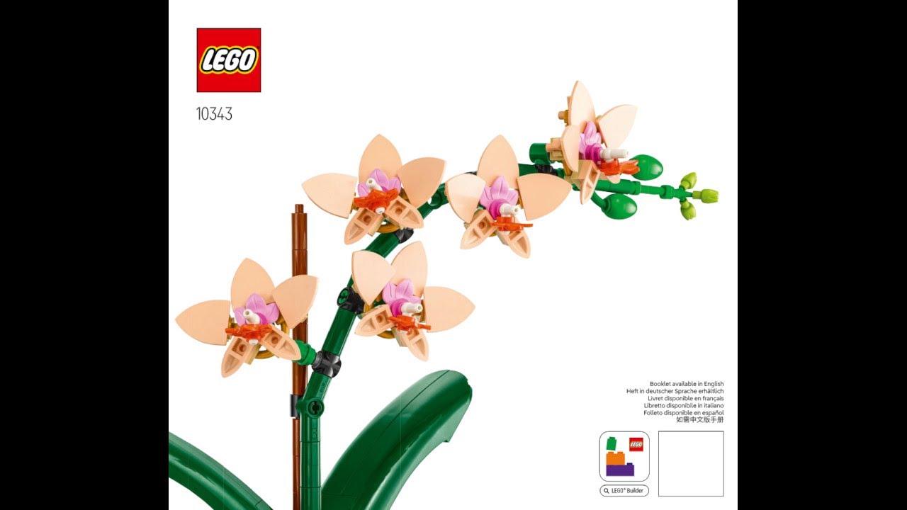 LEGO Instructions | Botanicals | 10343 | Mini Orchid | Botanical ...