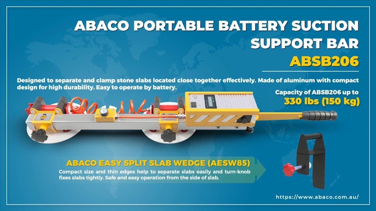 ABACO PORTABLE BATTERY SUCTION SUPPORT BAR - ABSB206 - YouTube
