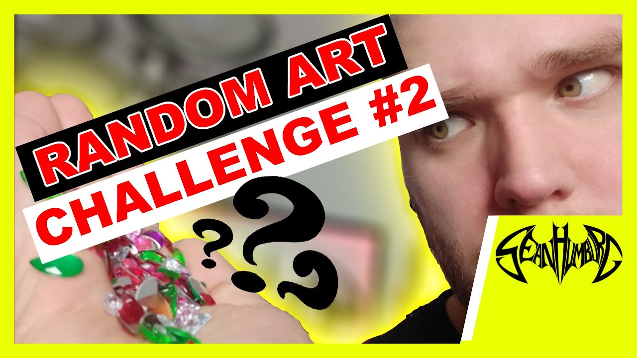 RANDOM ART CHALLENGE #2: Today we make art out of 5 random items again ...