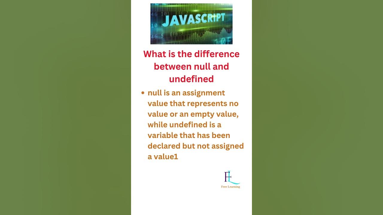 STOP Making This Mistake with NULL and UNDEFINED in JavaScript - YouTube