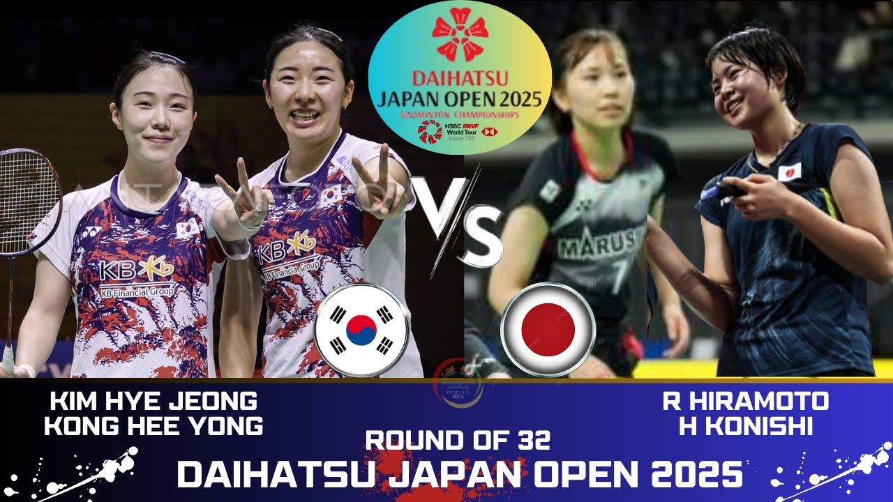 KIM Hye Jeong/KONG Hee Yong (KOR) vs HIRAMOTO/KONISHI (JPN)[WD]R32 ...