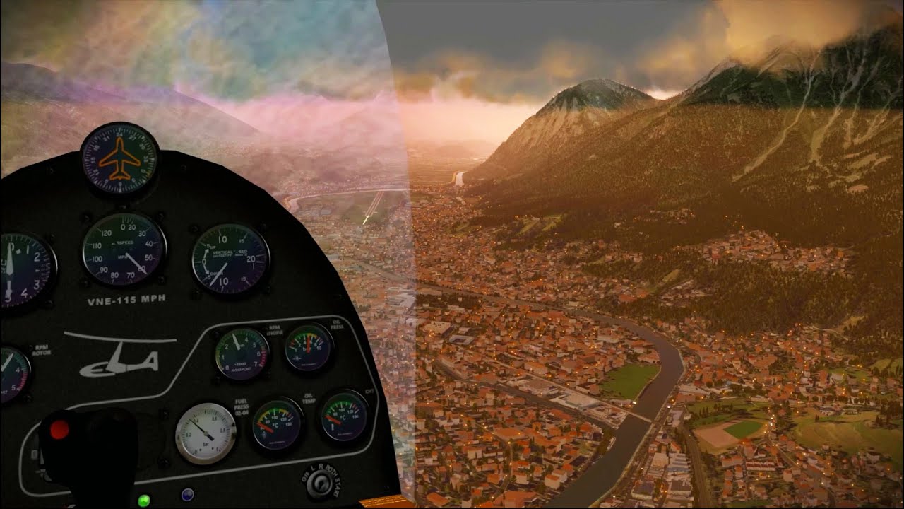 [X-Plane] VFR flight with gyrocopter from Oberschleißheim (EDNX) into ...