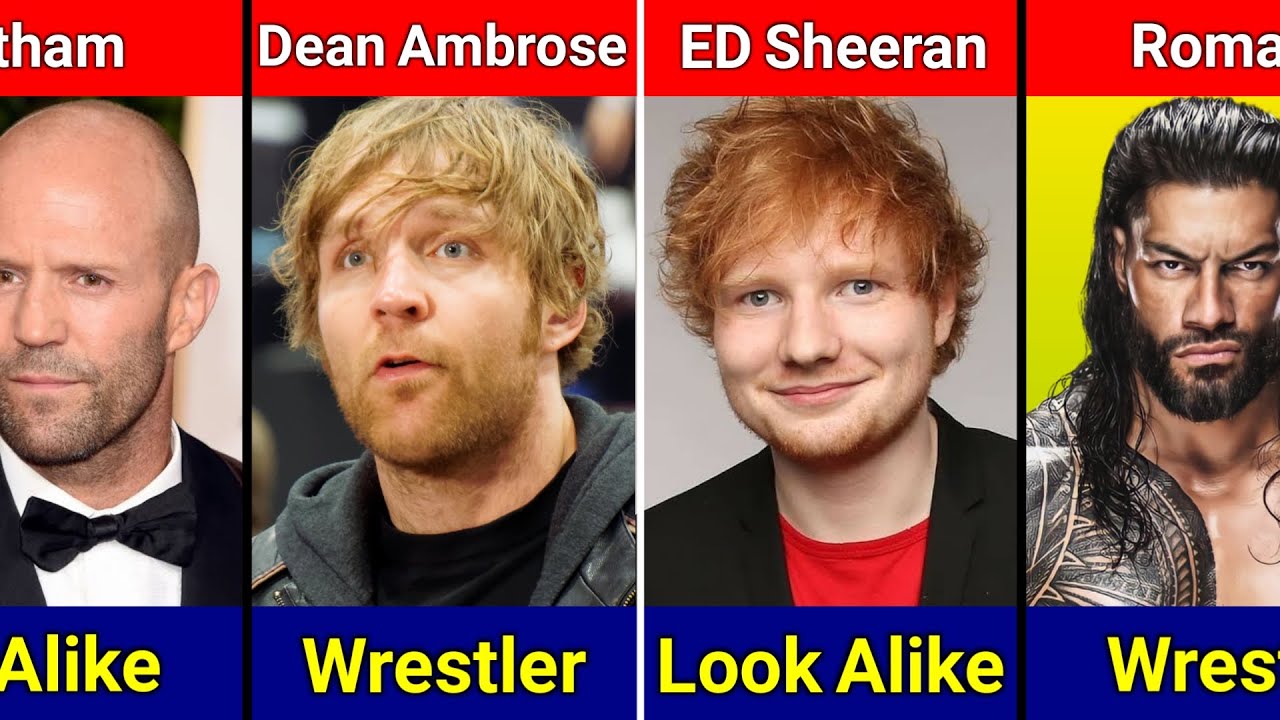 WWE Wrestlers Who Look Alike Celebrities - YouTube