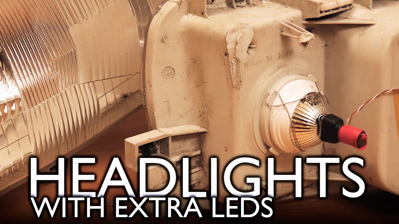 Repairing & installing KITCHEN SPOTLIGHTS into car headlights! - YouTube