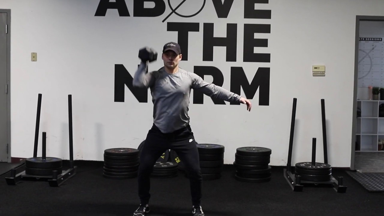 DB SINGLE ARM THRUSTER - YouTube