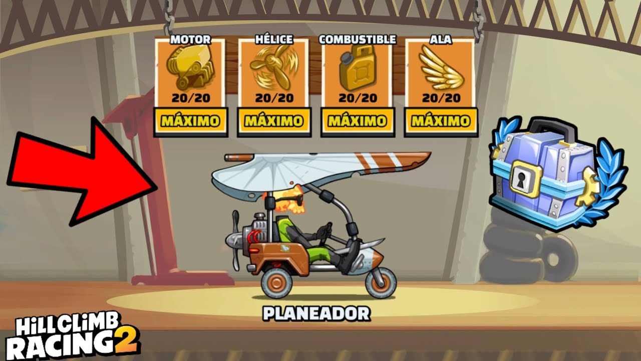 MEJORANDO EL NUEVO VEHICULO PLANEADOR AL MÁXIMO | HILL CLIMB RACING 2😱🔥 ...