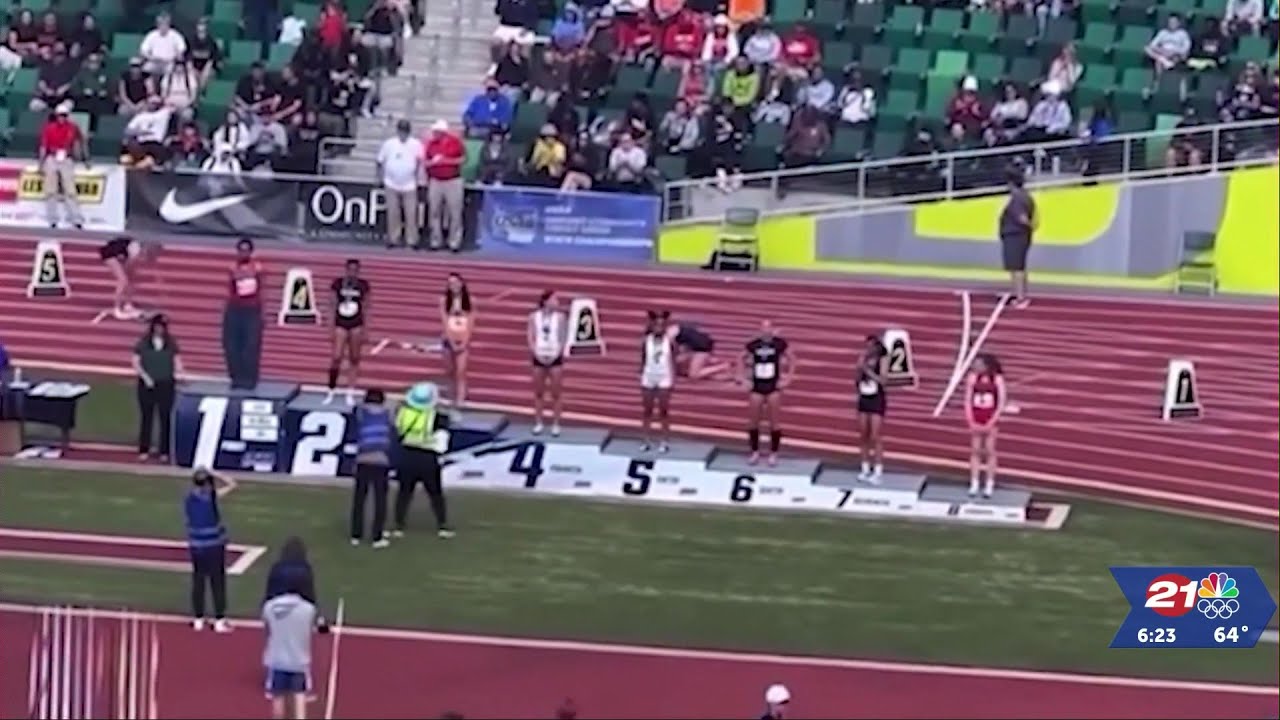 Transgender athlete receives Boo's from the crowd after winning girls ...