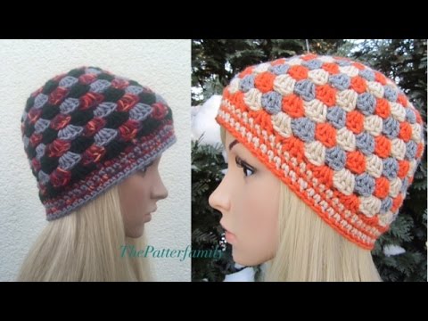 How to Crochet Multicolor Beanie Hat Pattern #361│by ThePatternFamily ...