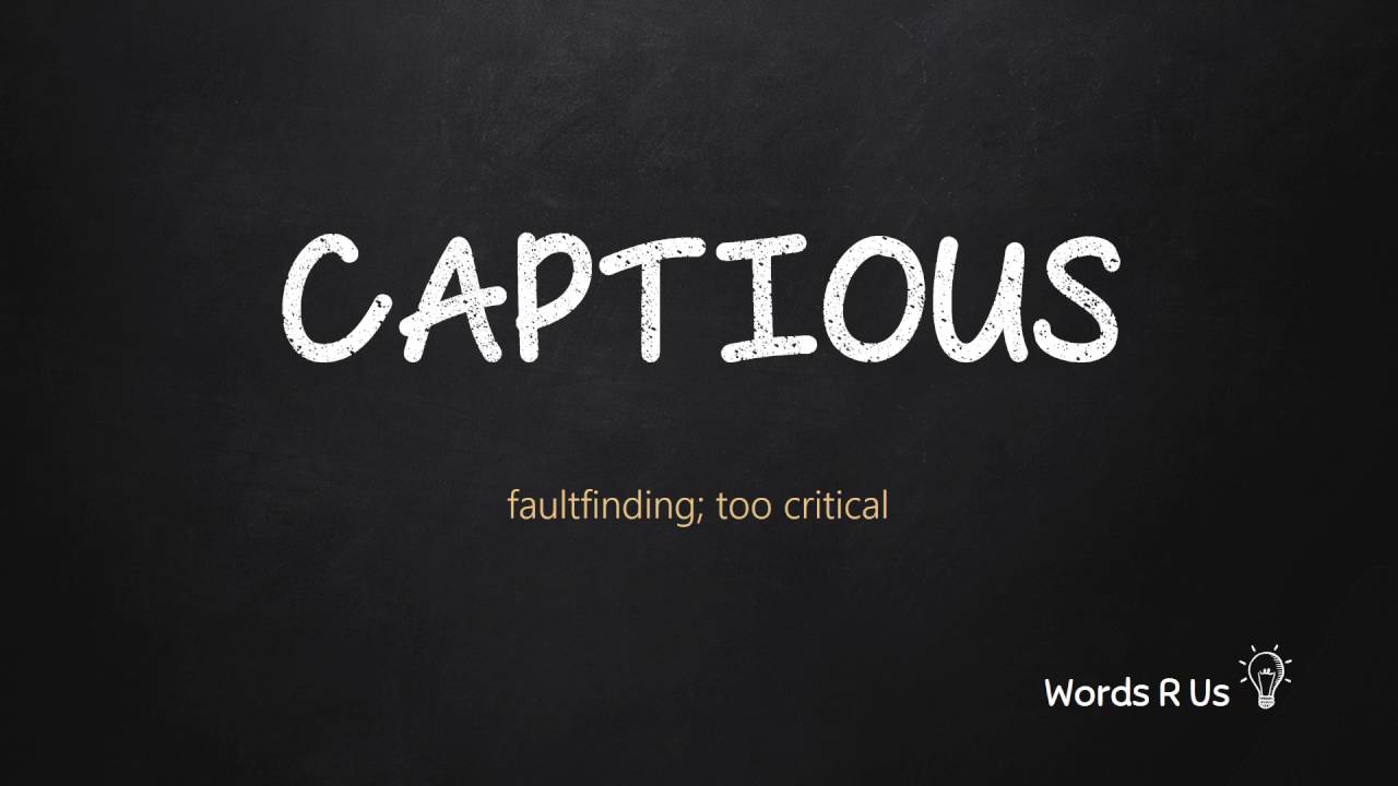 How to Pronounce CAPTIOUS in American English - YouTube